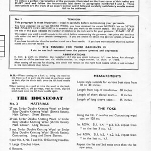 Vintage Womens Housecoat Bedjacket Knitting Pattern PDF Ladies Dressing ...