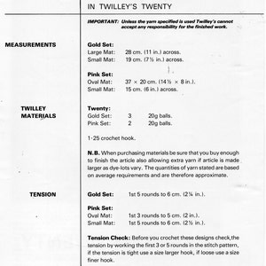 Vintage Doily Crochet Pattern Pdf Crochet Doilies Cheval Set Dressing ...