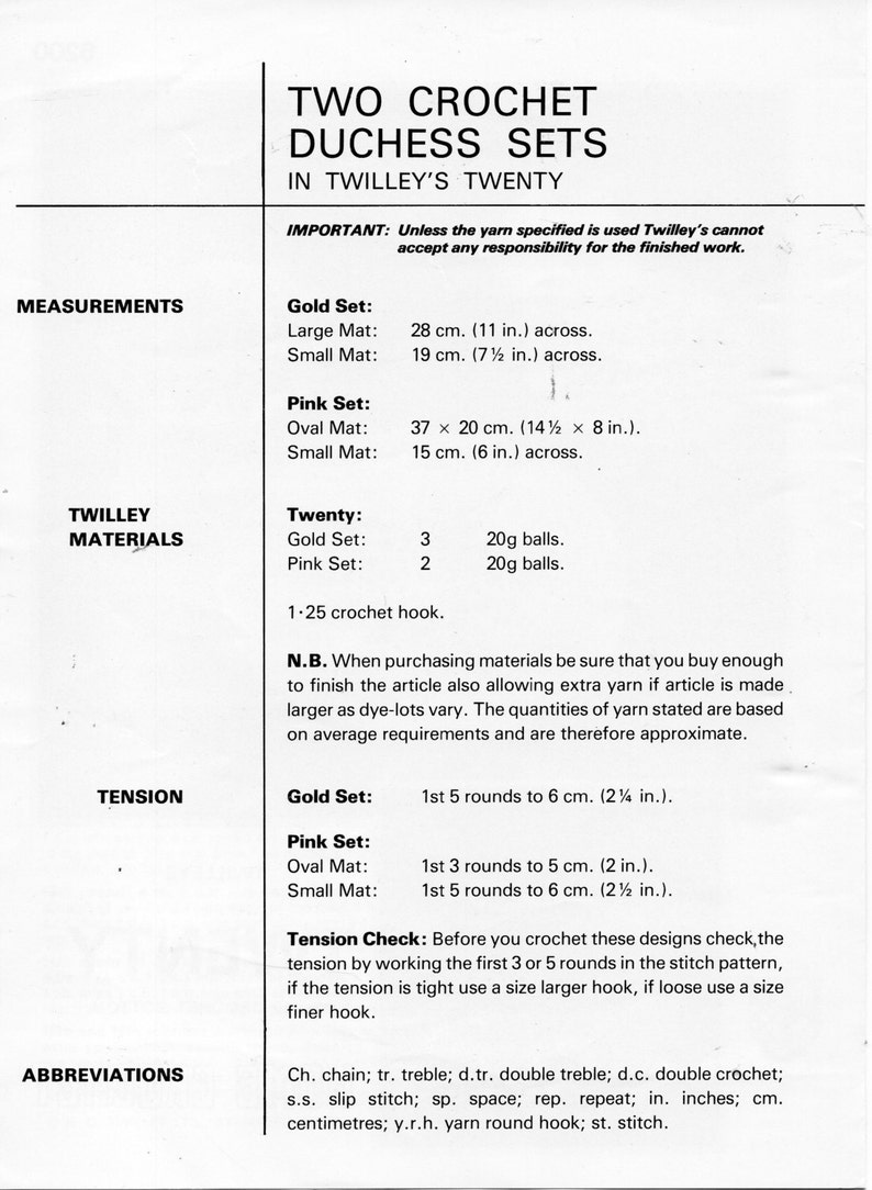 Vintage Doily Crochet Pattern Pdf Crochet Doilies Cheval Set Dressing ...