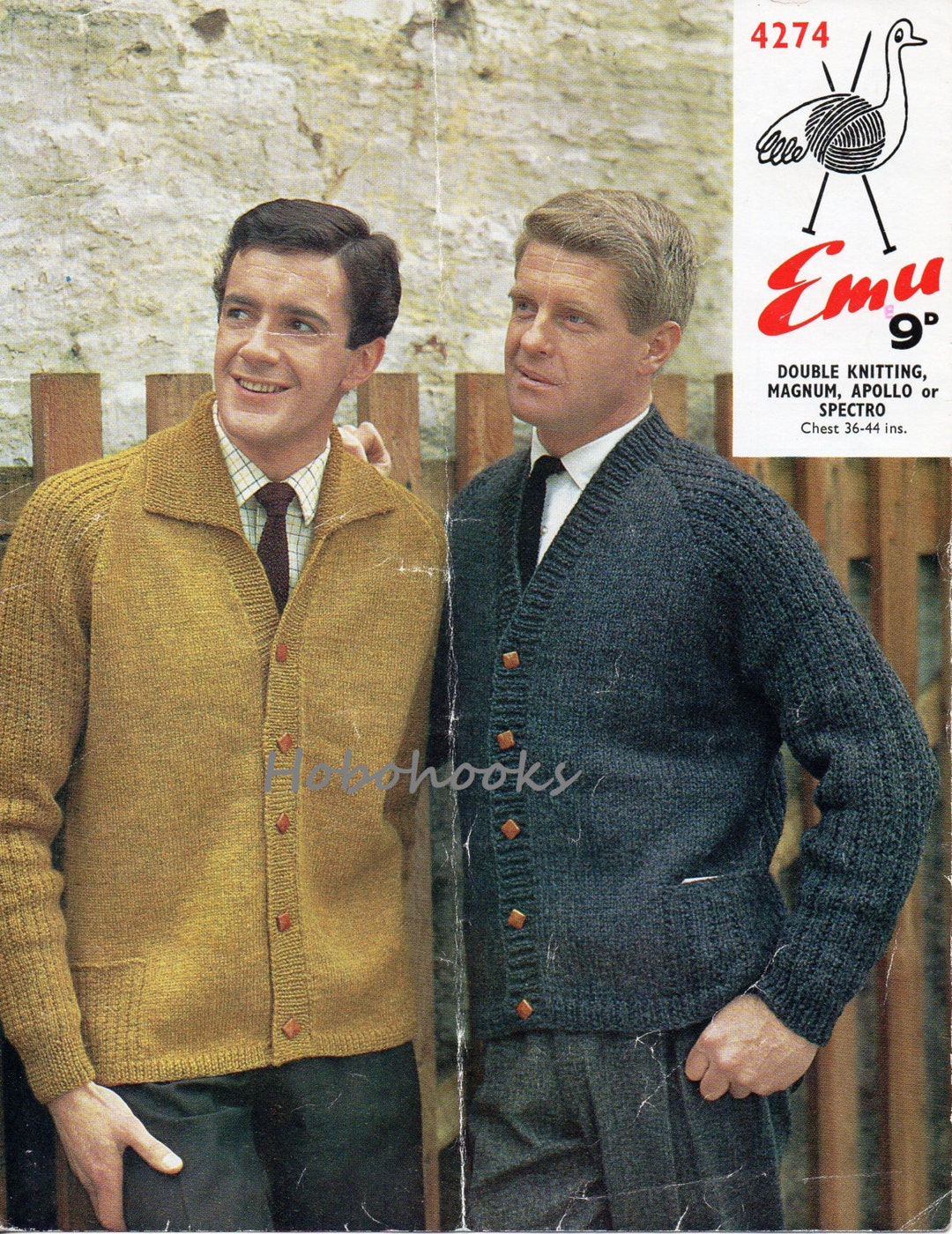 Vintage Mens Cardigan Knitting Pattern Pdf Mens Jacket With Collar ...