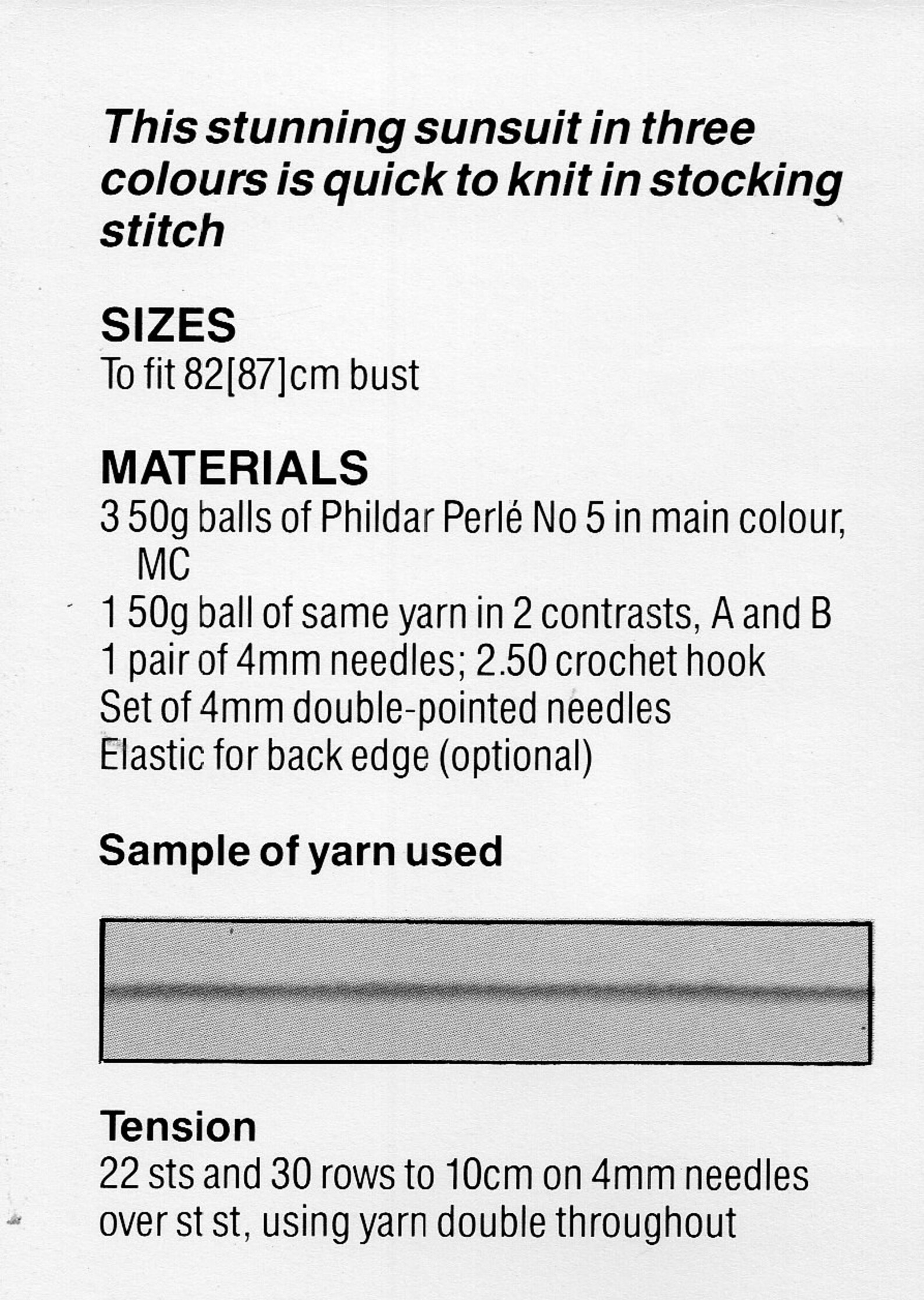 Womens Swimming Costume Knitting Pattern PDF Ladies Swimsuit Beach ...