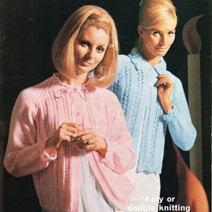 Vintage Womens Bedjacket Knitting Pattern Pdf Ladies Bed Jacket 36-42 ...