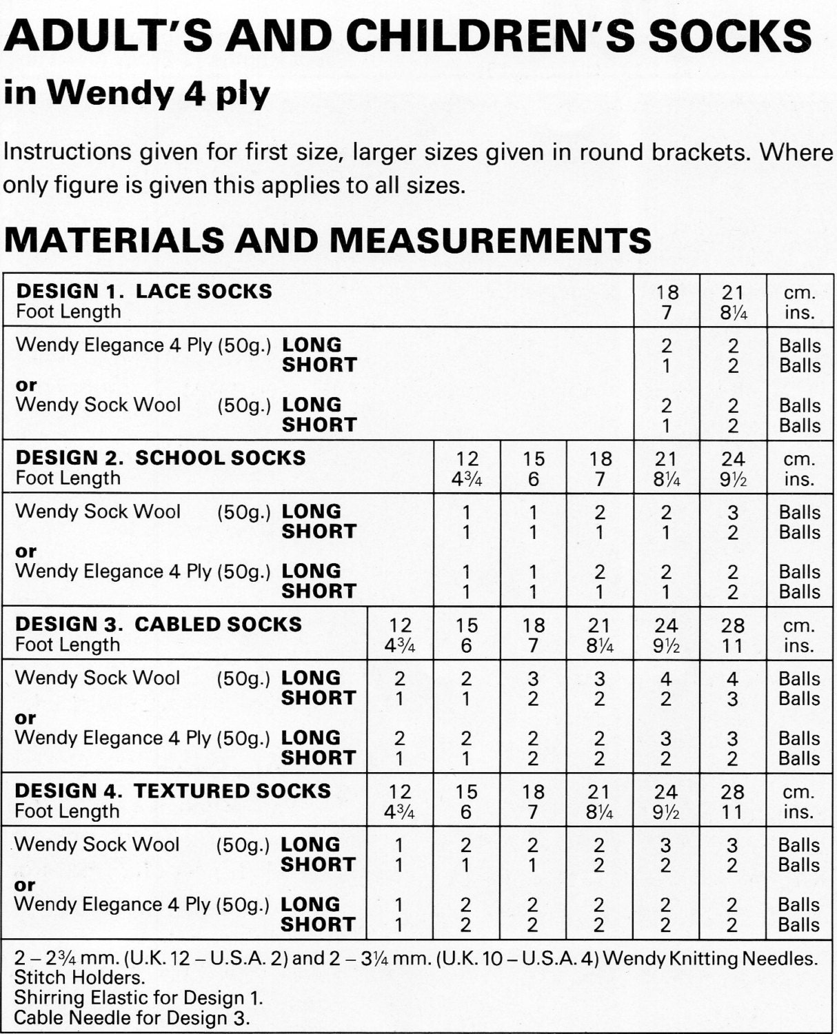 Womens Mens Childrens Socks Knitting Pattern Pdf Ankle Socks Knee Socks ...