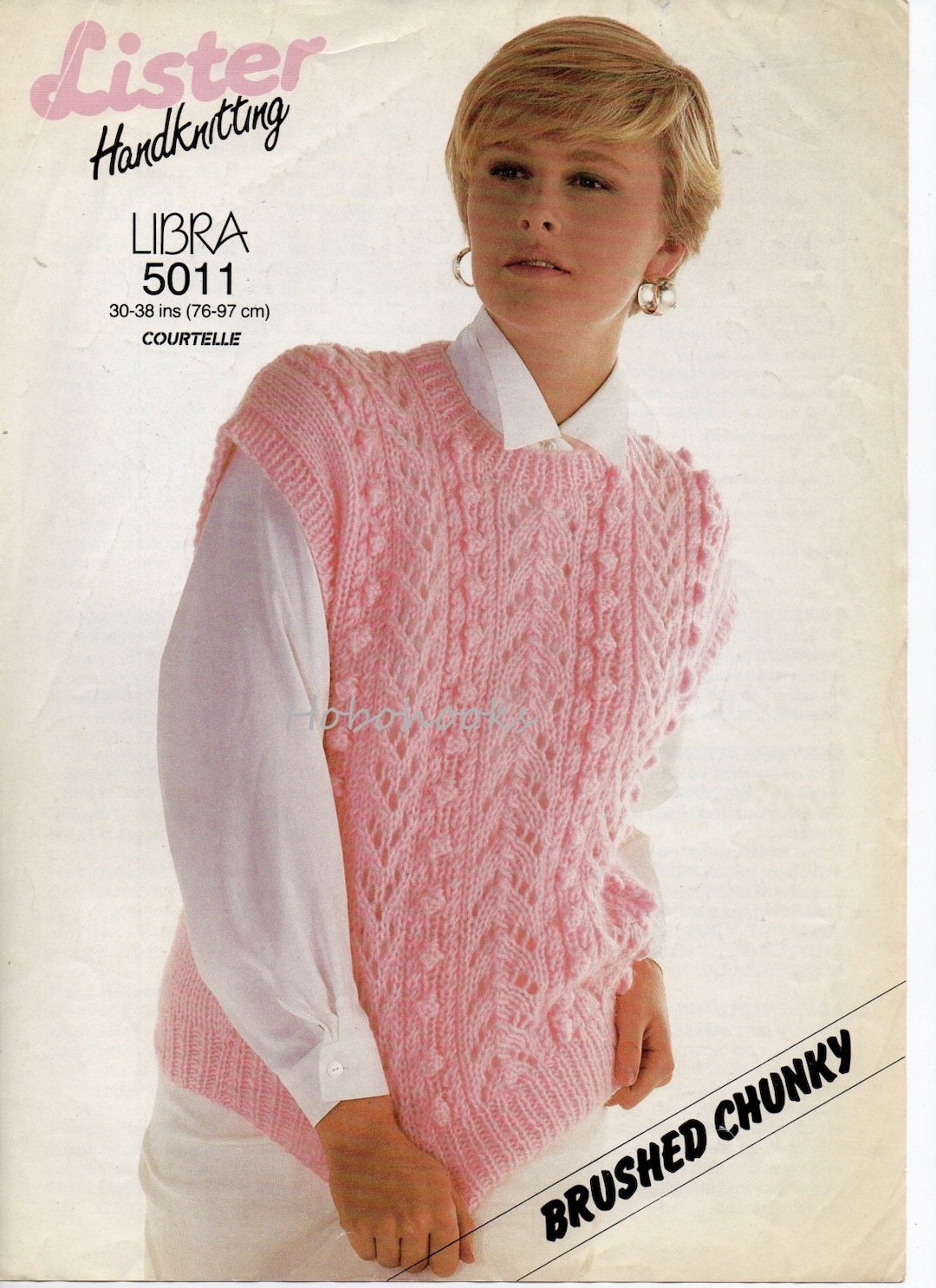 Womens Slipover Knitting Pattern Pdf Ladies Short Sleeve Top 30-38 Inch ...