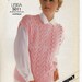 Womens Slipover Knitting Pattern Pdf Ladies Short Sleeve Top 30-38 Inch ...