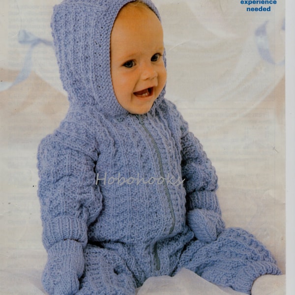 Pram Suit Baby Knitting Pattern - Etsy