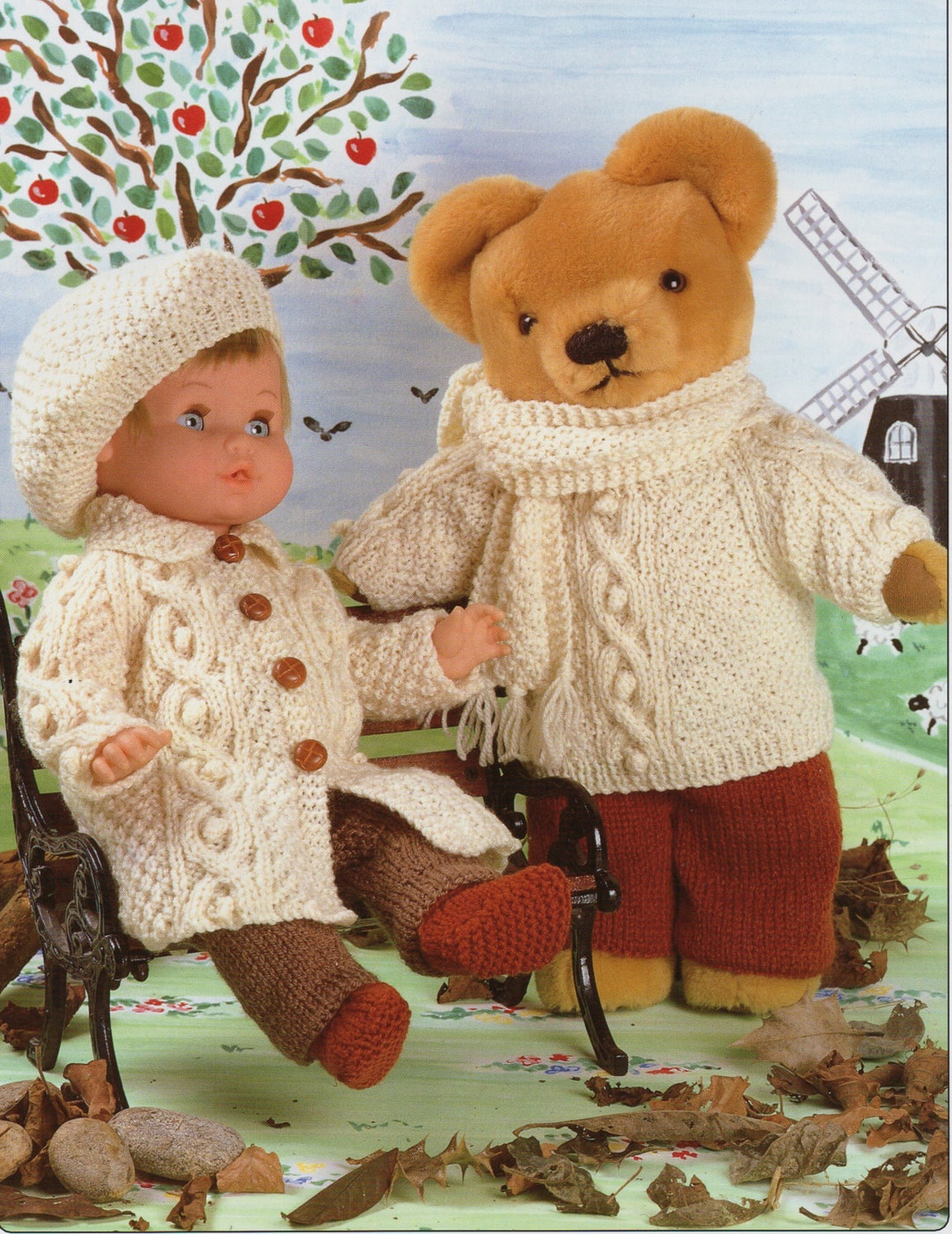 Dolls Knitting Pattern Teddy Knitting Pattern Dolls Clothes Dolls ...