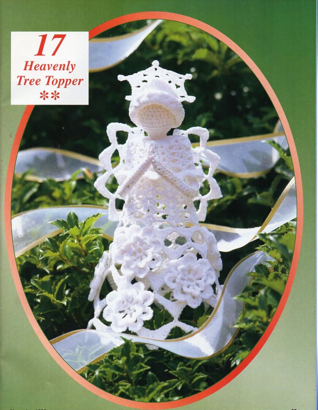 Crochet Angel Tree Topper Crochet Pattern Pdf Angel Christmas Tree ...