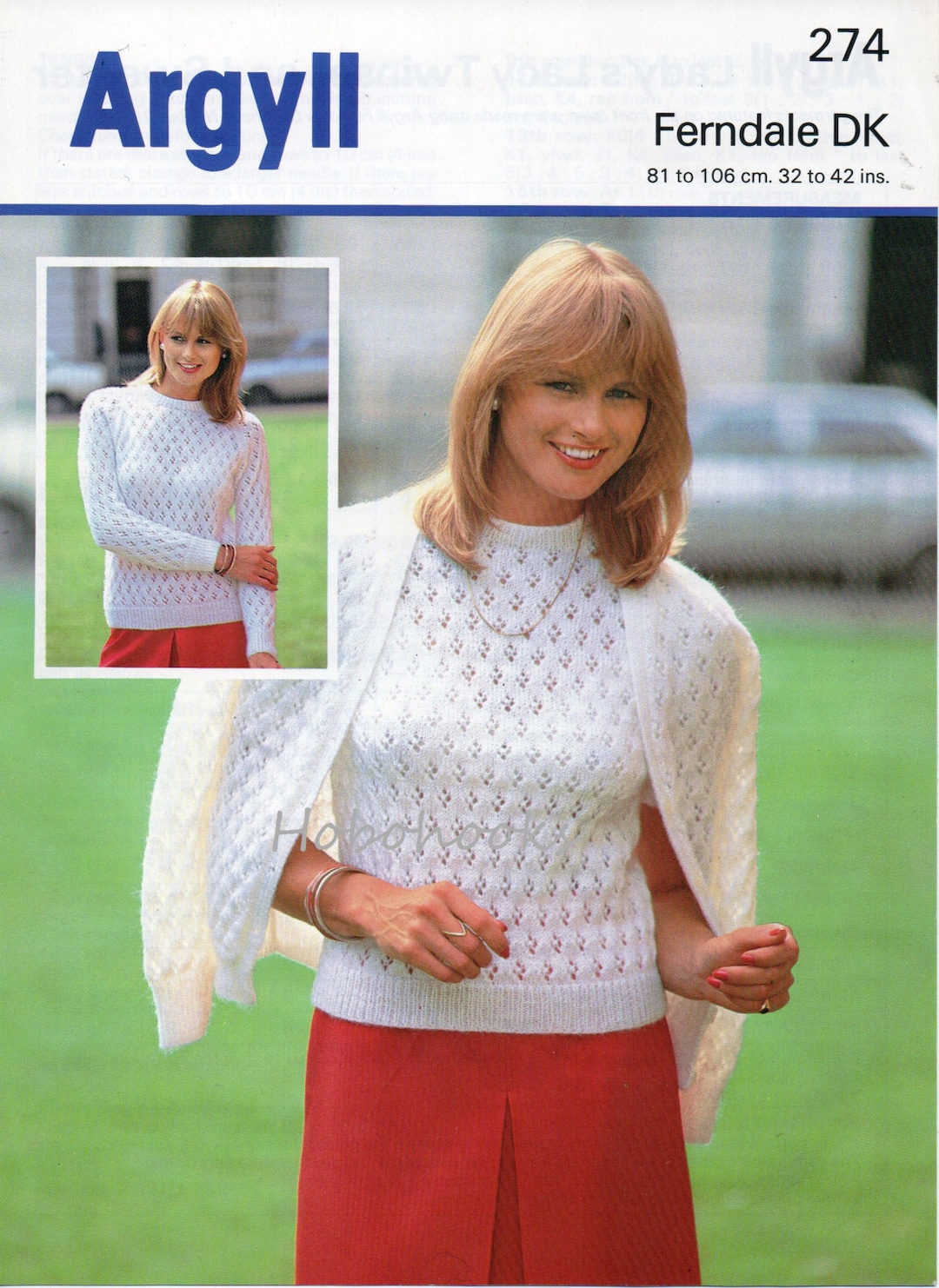 Womens Knitting Pattern Ladies Lacy Twin Set Cardigan & Sweater Short ...