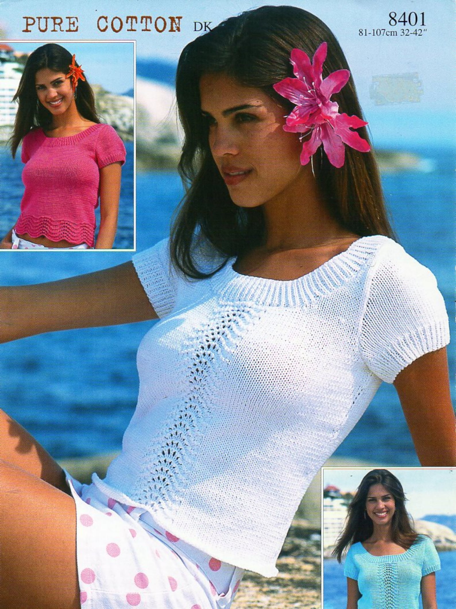 Womens Top Knitting Pattern Pdf Ladies Cotton Summer Top | Etsy UK