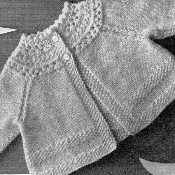 Baby Matinee Coats Knitting Patterns - Etsy
