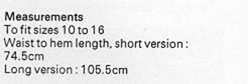 Womens Dress Sewing Pattern PDF Chart / Diagram Instrustions Ladies ...