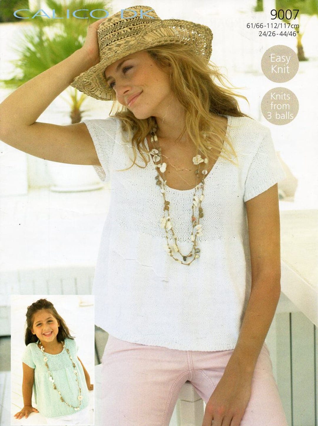 Womens Knitting Pattern Pdf Womens Top Ladies Smock Summer Top Cotton ...