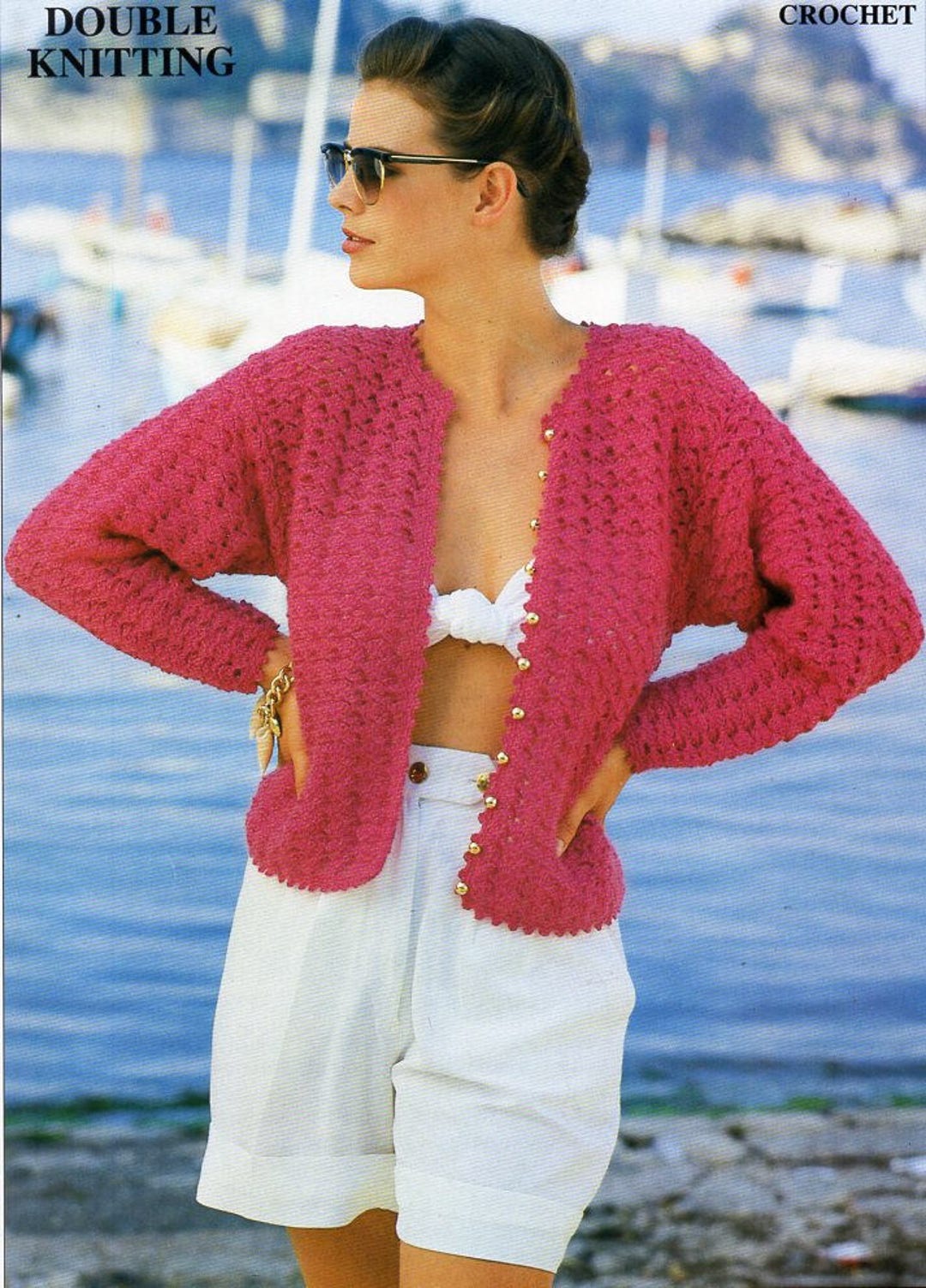 Womens Crochet Jacket Pattern CROCHET PATTERN Pdf Ladies Crochet ...