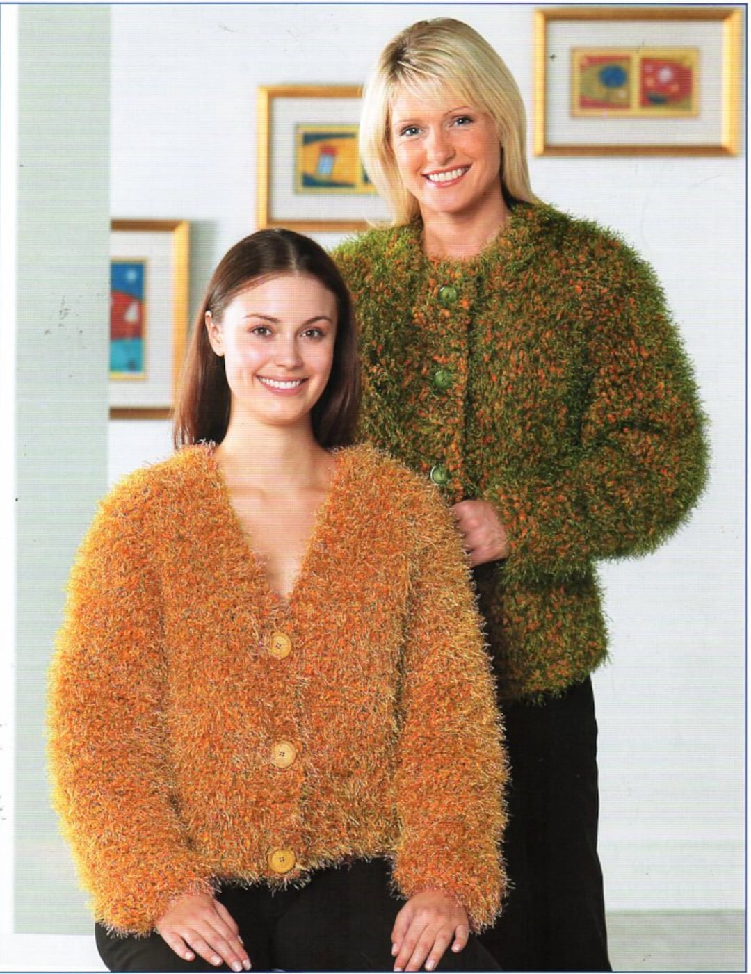 Womens Furry Cardigan Knitting Pattern Pdf Ladies Fur Jackets V/round ...