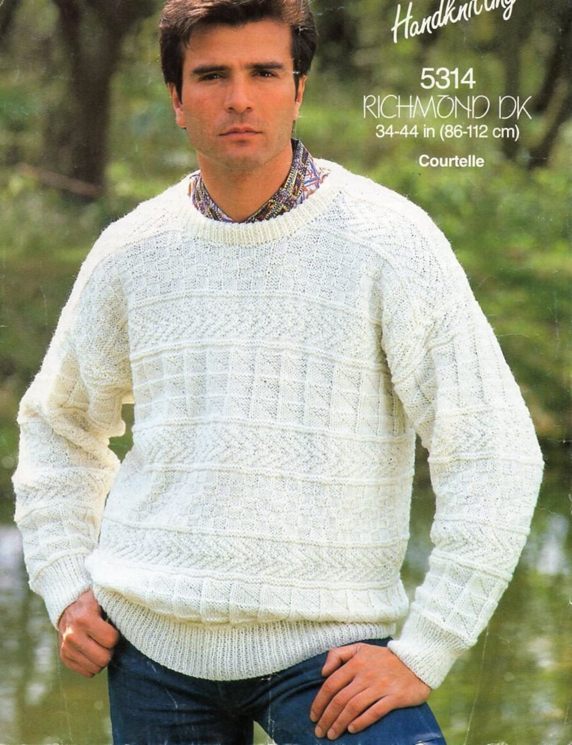 Mens Sweater Knitting Pattern Pdf Mens Jumper Pullover Round Neck 34-44 ...