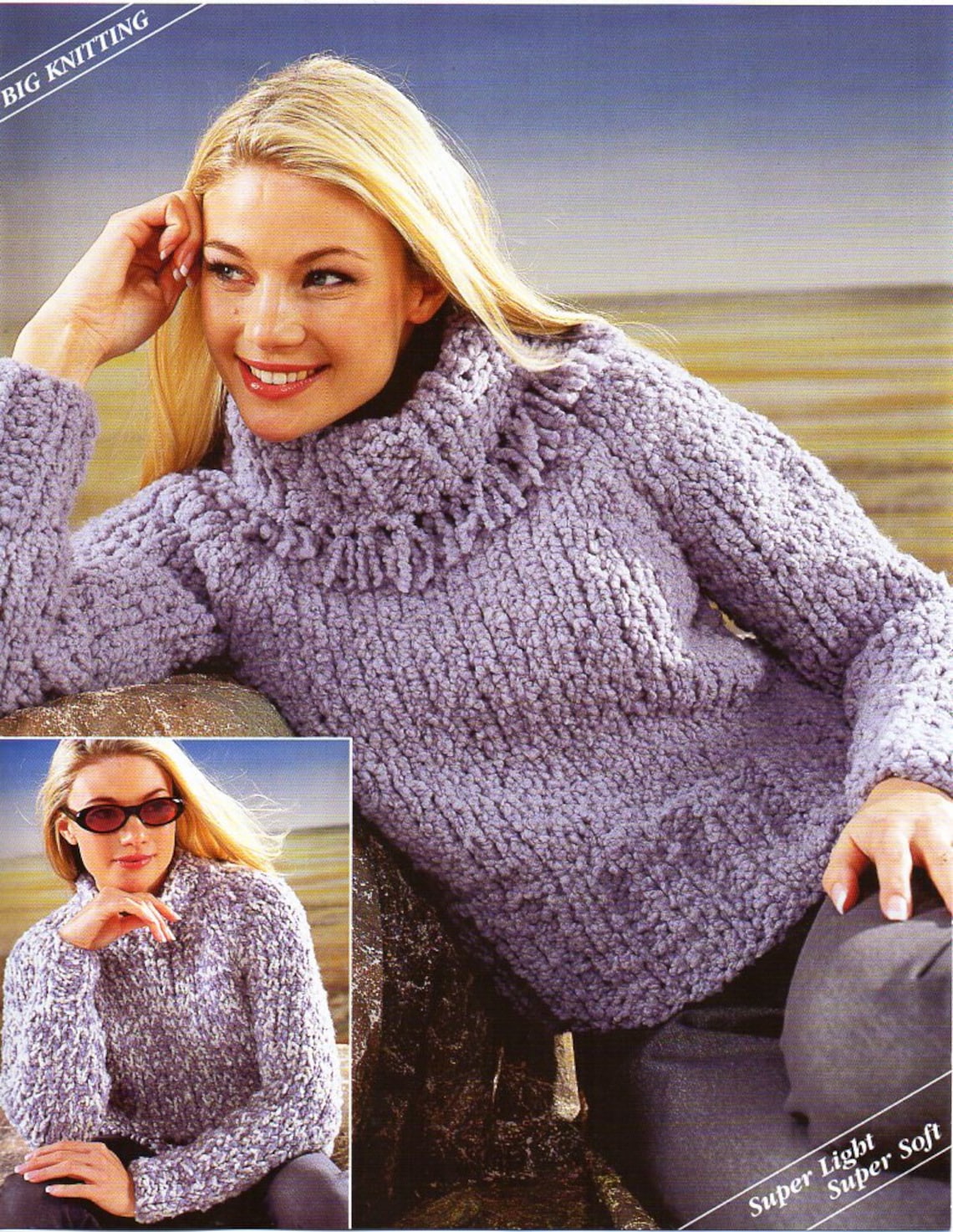 Womens Super Chunky Sweater Knitting Pattern Pdf Ladies Polo - Etsy UK