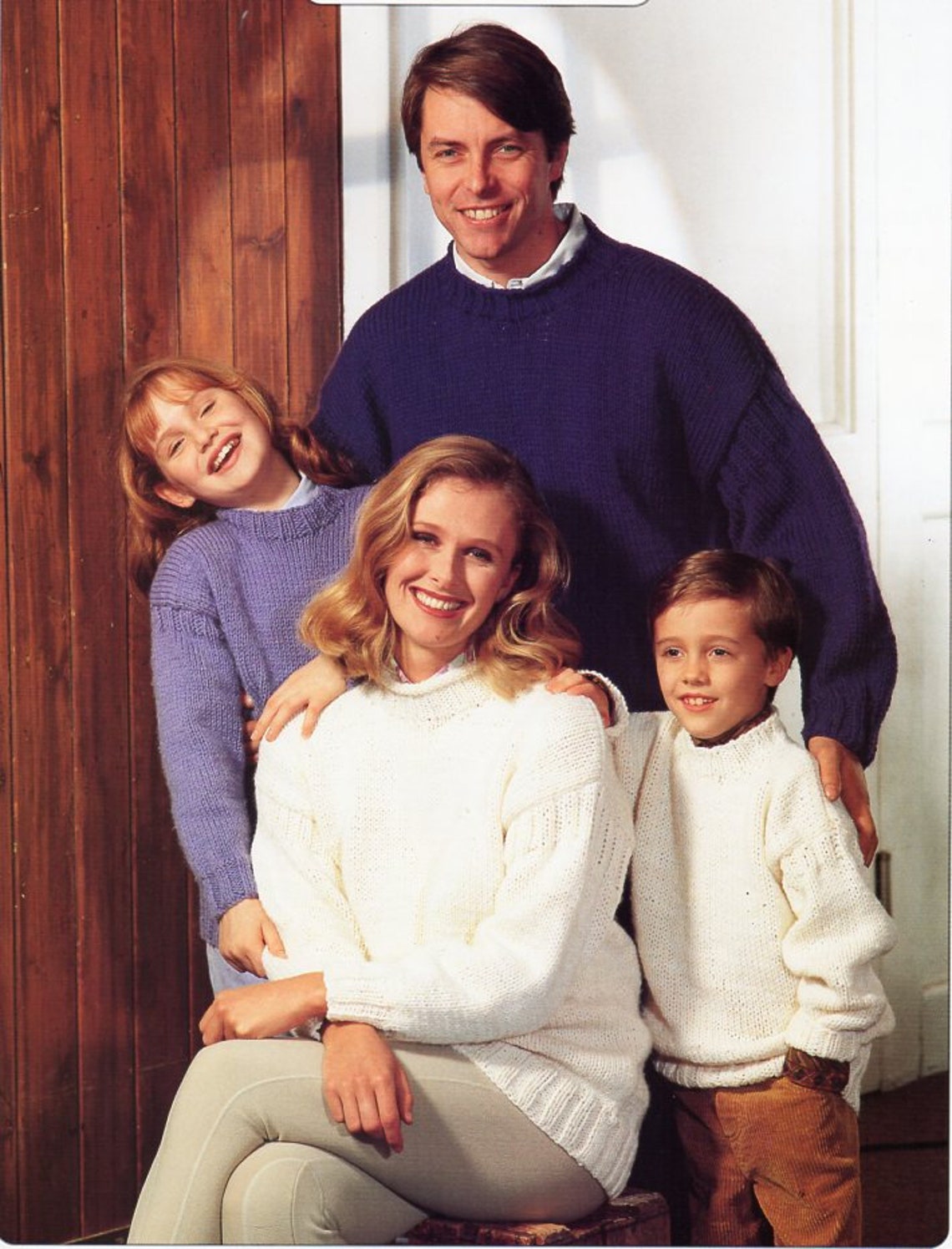 Family Chunky Sweater Knitting Pattern Pdf Womens Mens Childrens Bulky ...