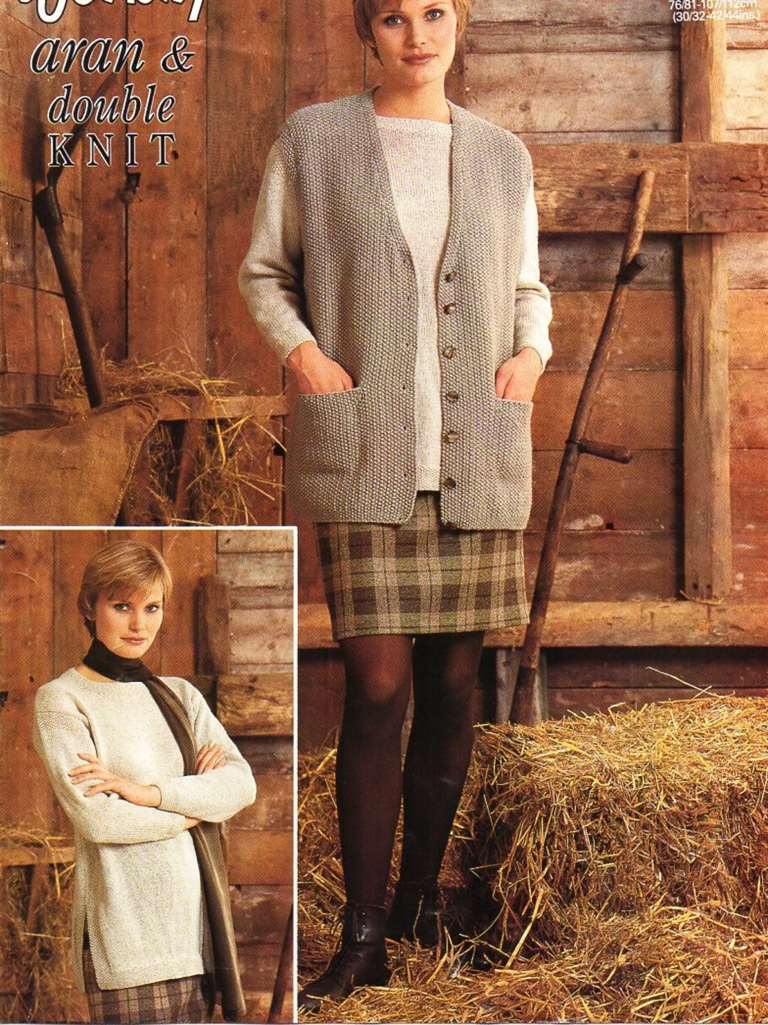 Womens Sweater and Waistcoat Knitting Pattern Pdf Ladies Tunic Jumper ...