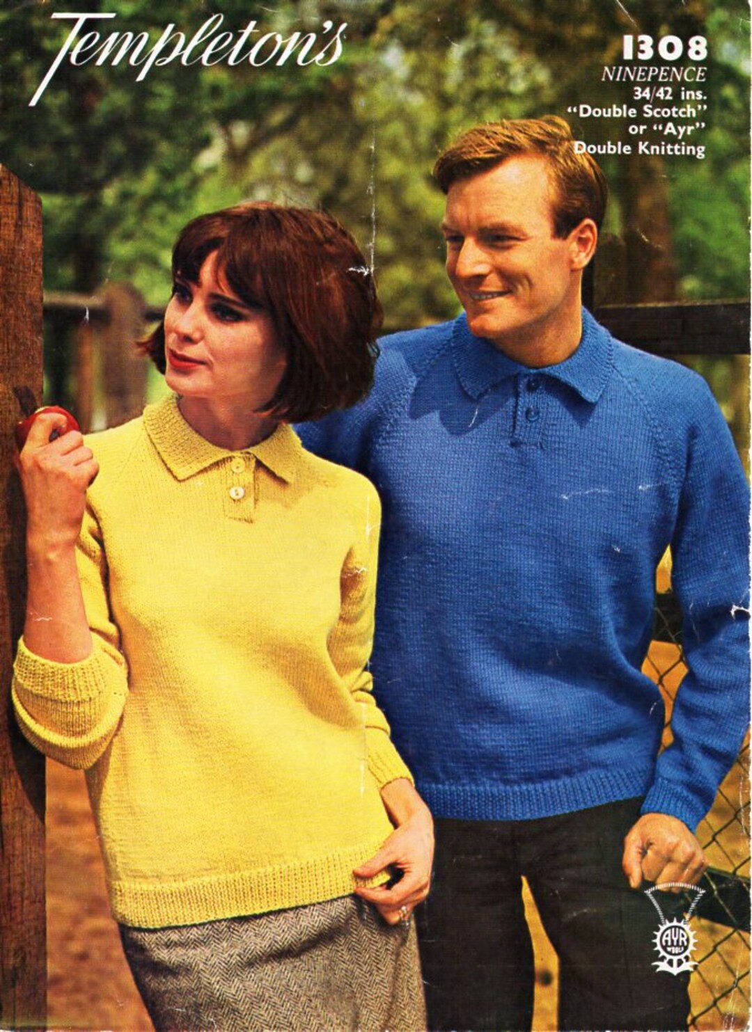 Vintage Womens Mens Polo Hirt Sweater Knitting Pattern Pdf Ladies ...