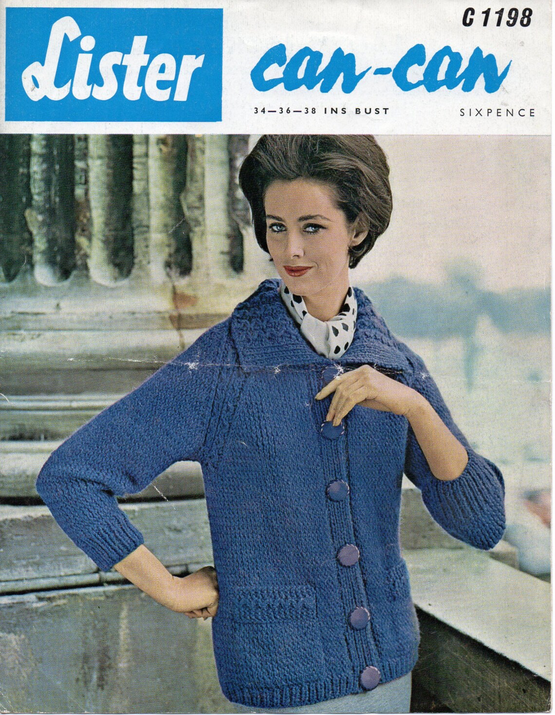 Vintage Womens Jacket Knitting Pattern Pdf Ladies Chunky | Etsy