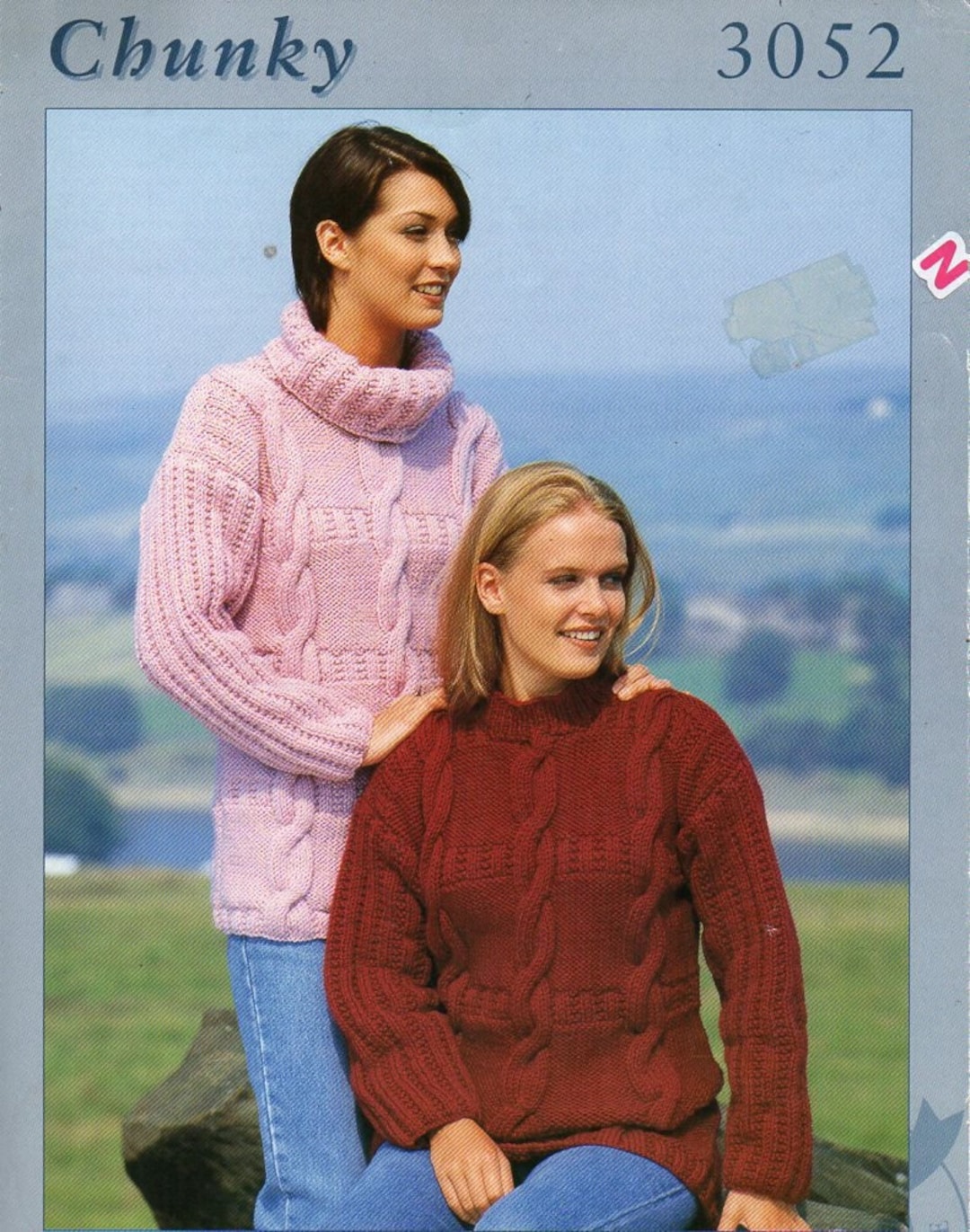 Womens Cable Sweater Knitting Pattern Pdf Ladies Chunky Cable Jumper 28 ...