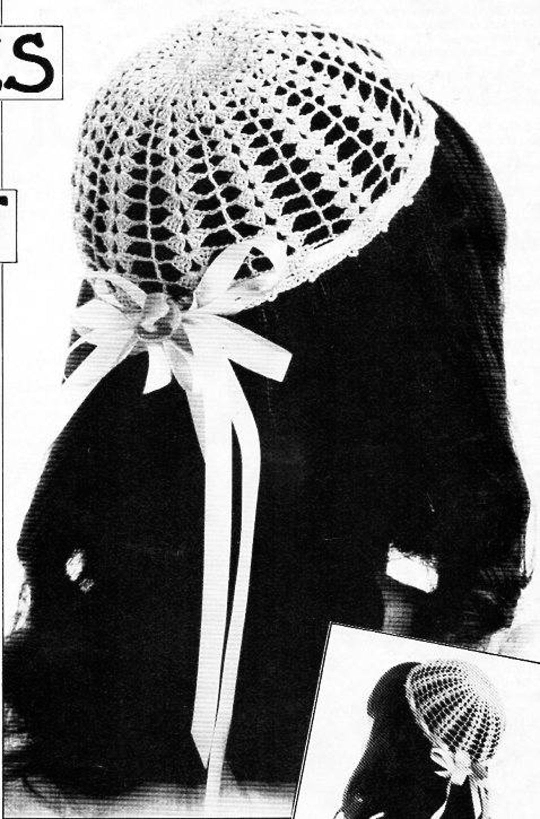 Vintage Crochet Juliet Cap Crochet Pattern Pdf Brides Cap Bridesmaid ...