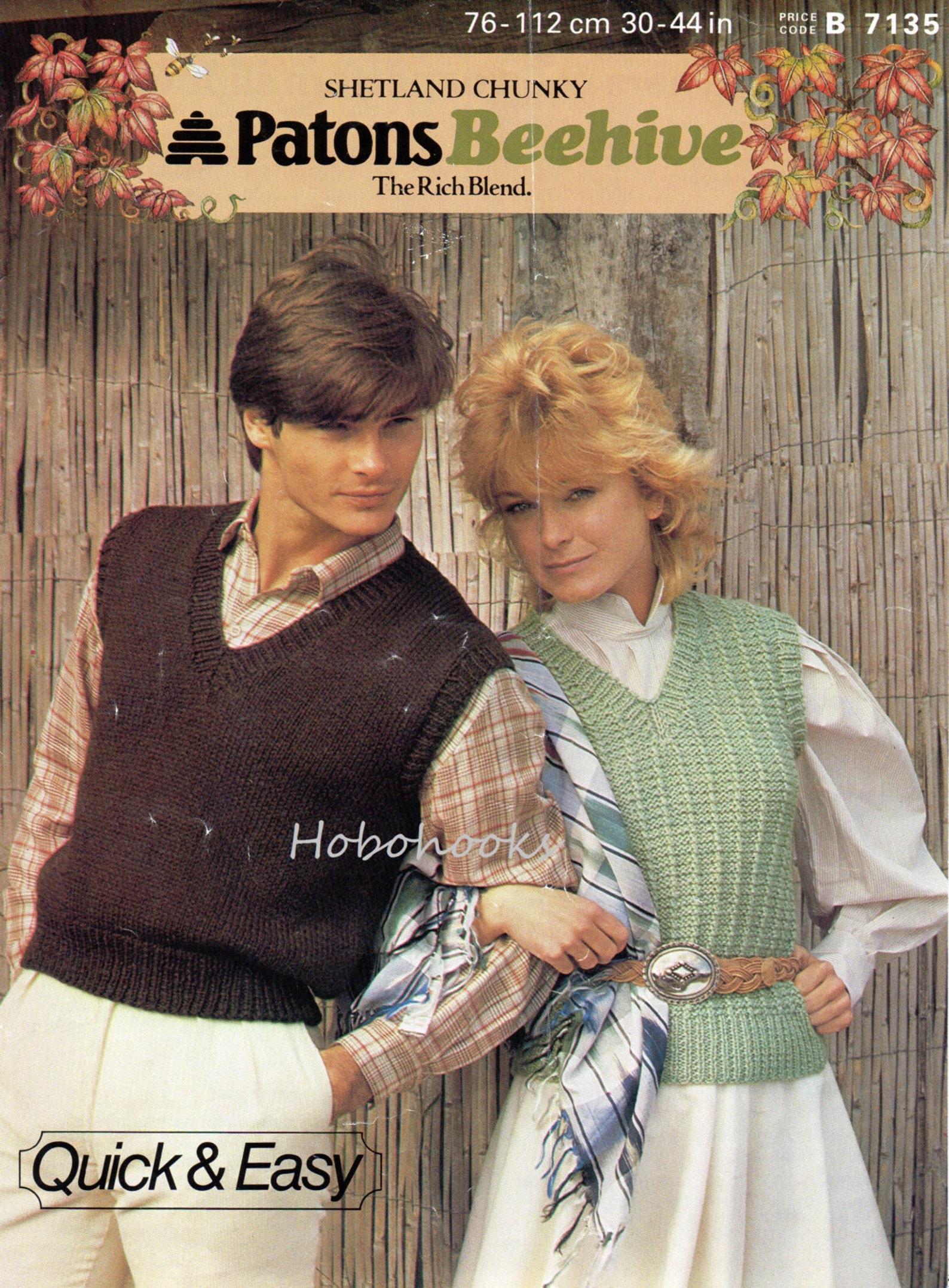 Womens Mens Chunky Slipover Knitting Pattern Pdf Ladies Ribbed ...
