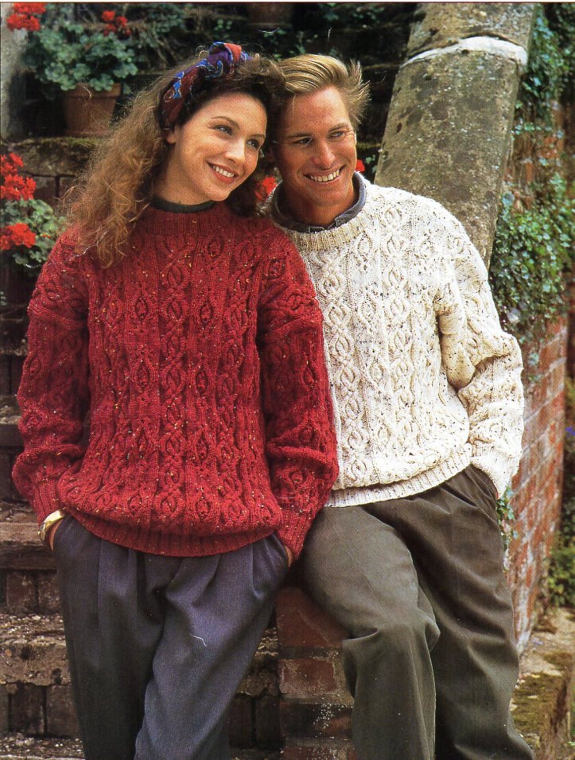 Womens Mens Aran Sweater Unisex Knitting Pattern Pdf Ladies - Etsy UK