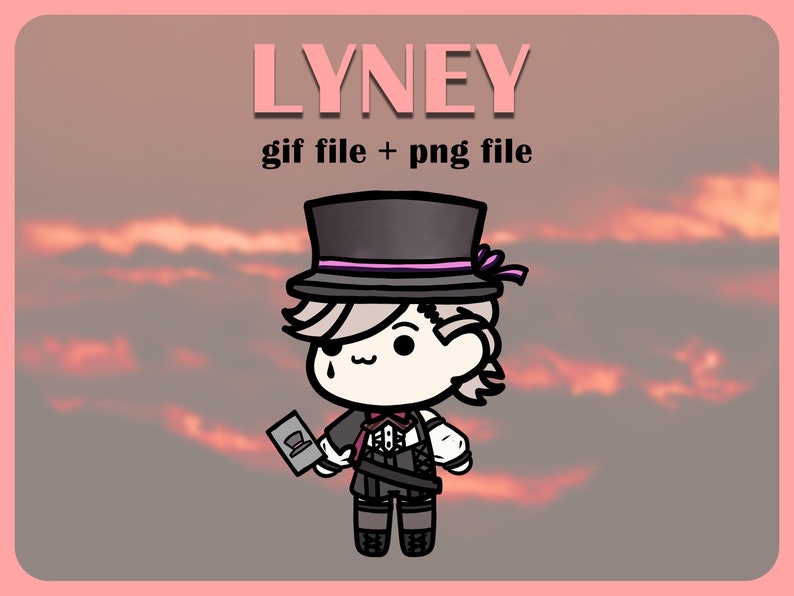 Chibi Animation - Genshin Impact - Lyney (gif and Png) - Etsy