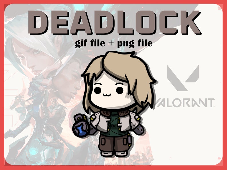 Chibi Animation - Valorant - Deadlock (gif and Png) - Etsy