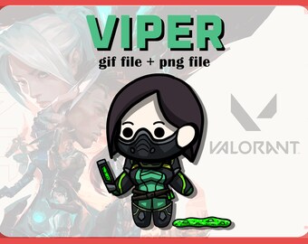 Chibi Animation Valorant Omen gif and TWO Png - Etsy UK