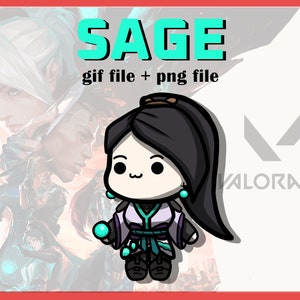 Chibi Animation - Valorant - Sage (gif and TWO Png) - Etsy