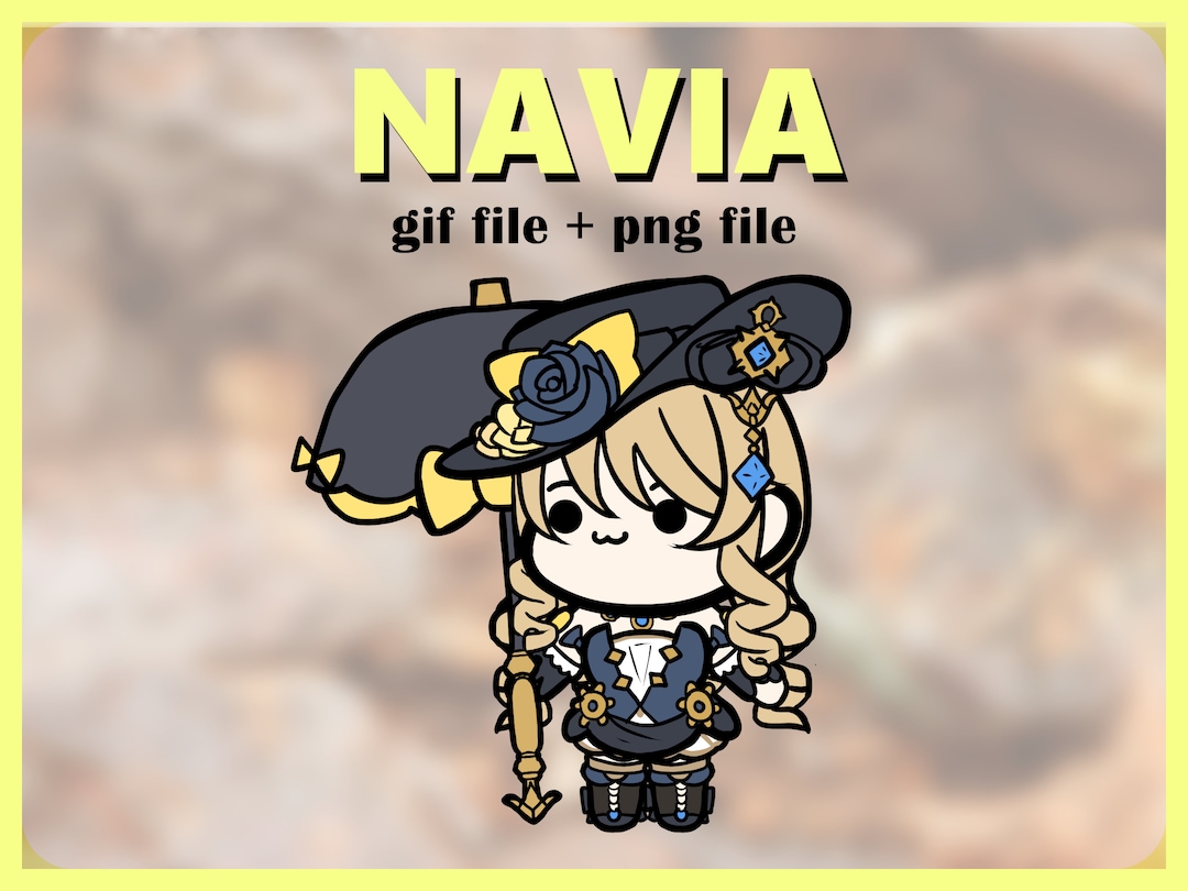 Chibi Animation Genshin Impact Navia gif and Png - Etsy