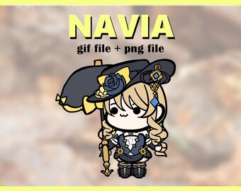 Chibi Animation - Genshin Impact - Furina (gif and Png) - Etsy