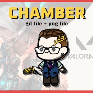Chibi Animation - Valorant - Chamber (gif and Png) - Etsy