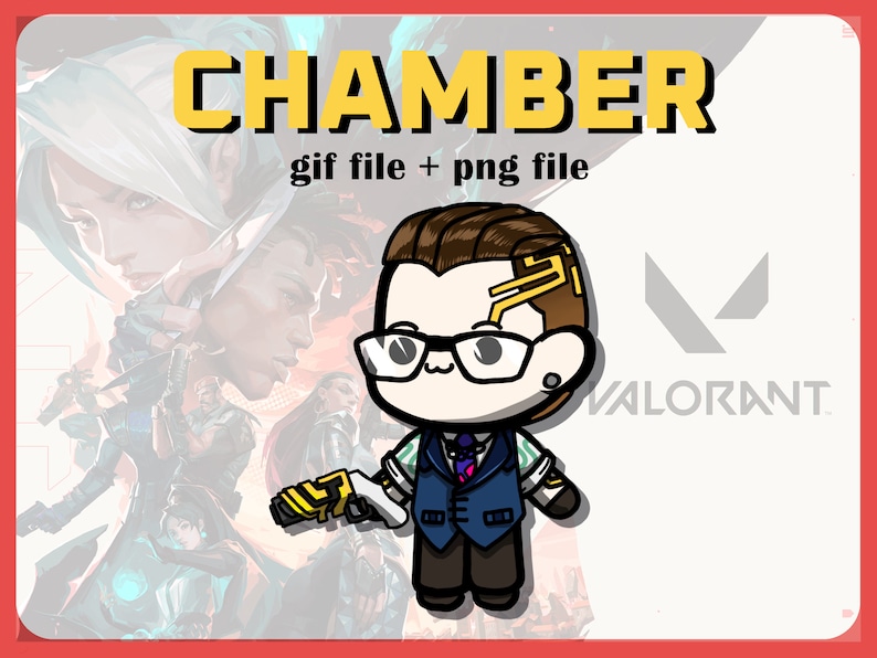 Chibi Animation Valorant Chamber gif and Png - Etsy UK