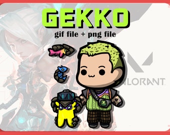 Chibi Animation - Valorant - Harbor (gif and Png) - Etsy
