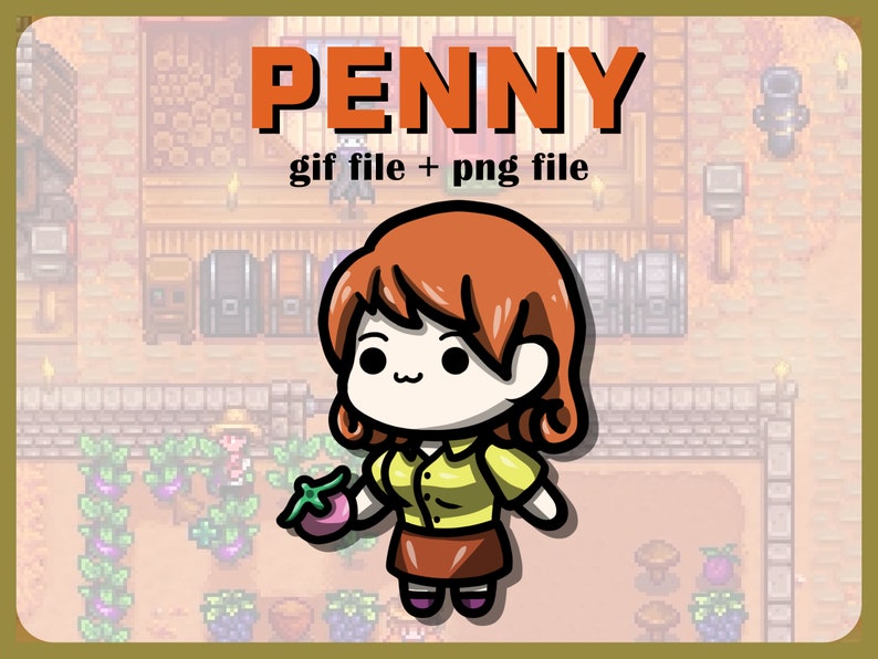 Chibi Animation - Stardew Valley - Penny UPDATED (gif and Png) - Etsy