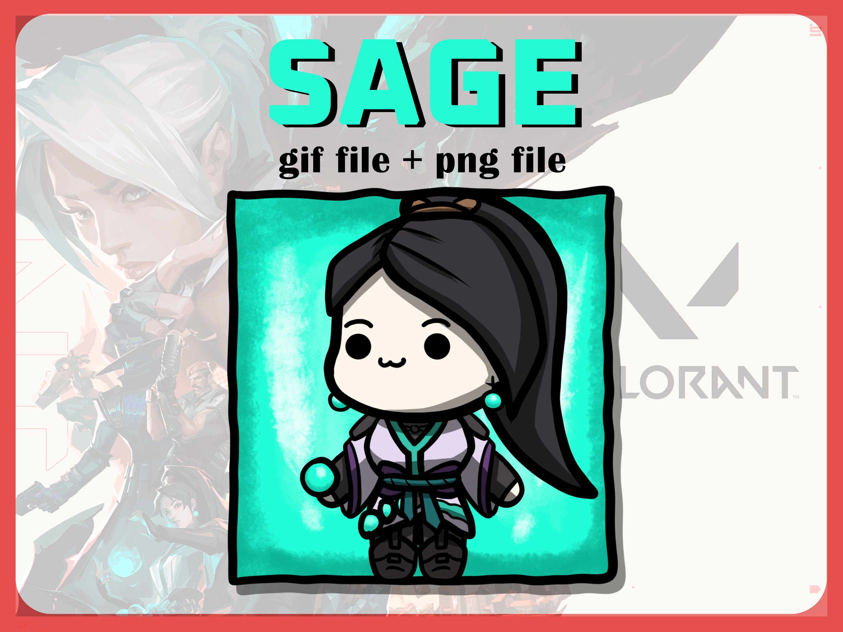 Chibi Animation - Valorant - Sage (gif and TWO Png) - Etsy