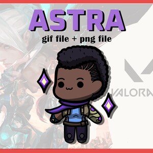 Chibi Animation - Valorant - Astra (gif and Png) - Etsy