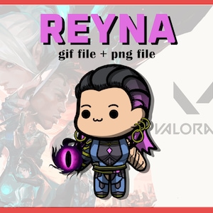Chibi Animation - Valorant - Reyna (gif and Png) - Etsy
