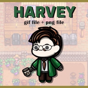 Chibi Animation - Stardew Valley - Harvey (gif and Png) - Etsy