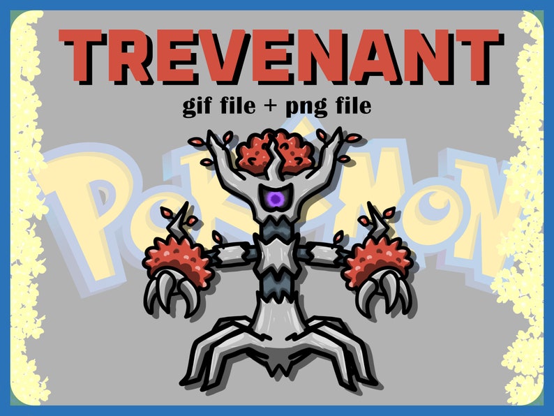 Chibi Animation - Pokemon - Trevenant + Shiny (gif and Png) - Etsy