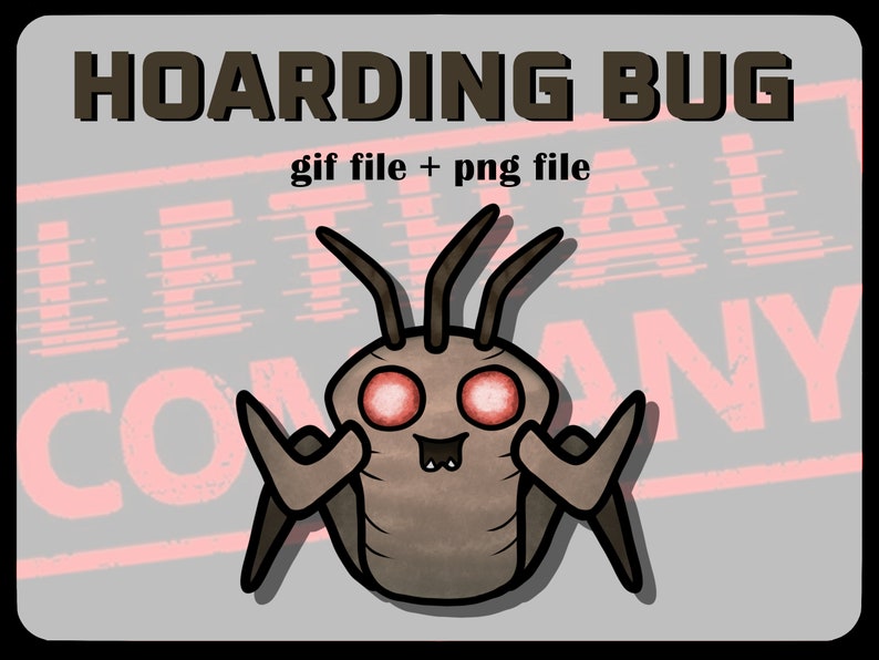 Chibi Animation - Lethal Company - Hoarding Bug (gif and Png) - Etsy ...