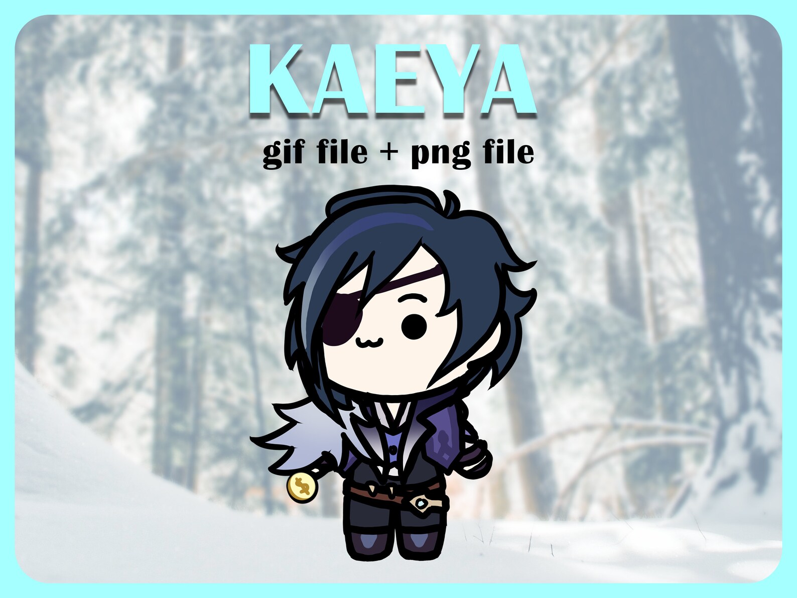 Chibi Animation Genshin Impact Kaeya gif and Png - Etsy