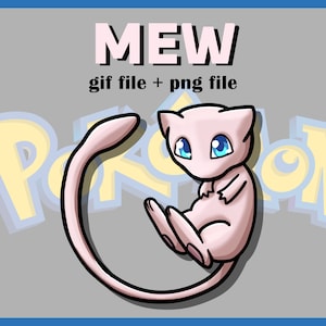 Chibi Animation - Pokemon - Mew (gif and Png) - Etsy