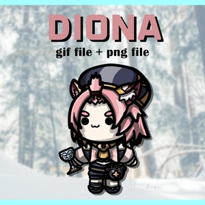 Chibi Animation Genshin Impact Diona gif and Png - Etsy