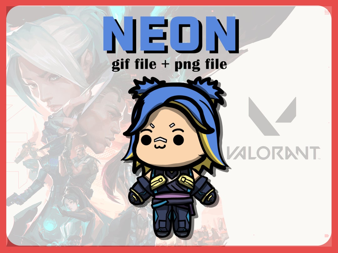 Chibi Animation - Valorant - Neon (gif and Png) - Etsy