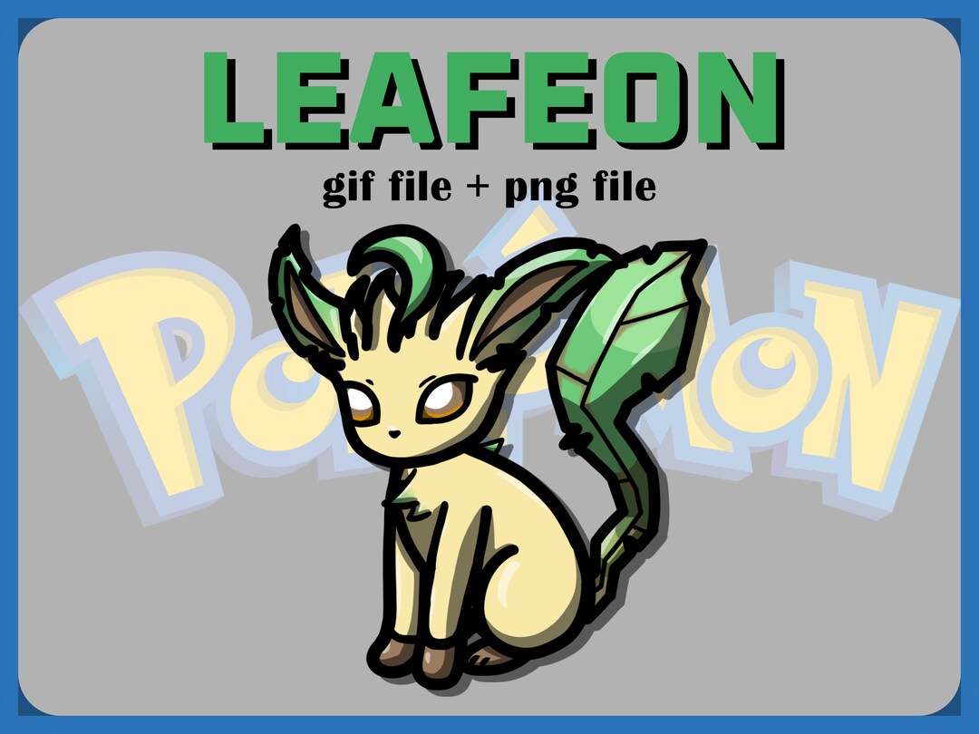 Chibi Animation - Pokemon - Leafeon (gif and Png) - Etsy
